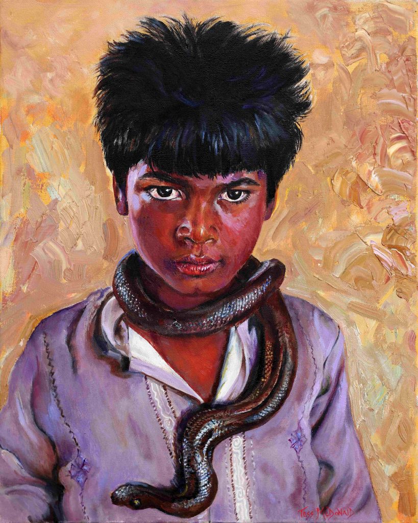 Boy with Snake – Tess Radiant Fine Art